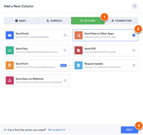 How To Send Data To Other Apps In Jotform Tables