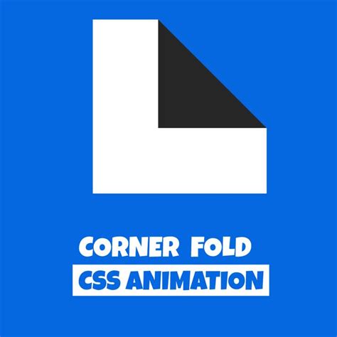 Pure CSS Corner Fold Animation