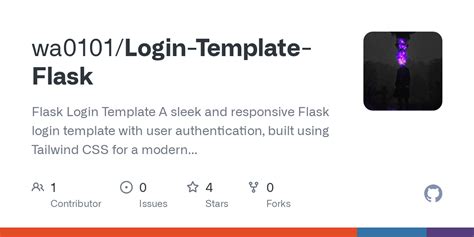 Github Wa Login Template Flask Flask Login Template A Sleek And Responsive Flask Login
