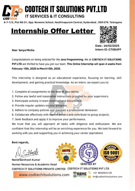 Internship Java Softwaredevelopment Learning Codtechitsolutions