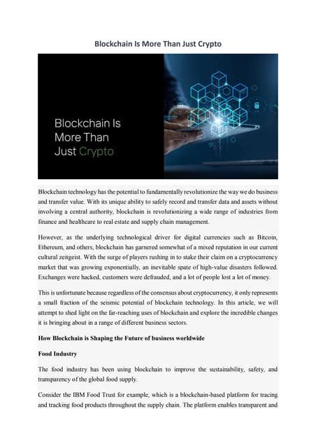 Blockchain In Healthcare An Overview Ppt