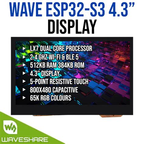 Wave Esp32 S3 43 Display Micro Robotics