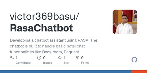 github victor369basu rasachatbot developing a chatbot assistant