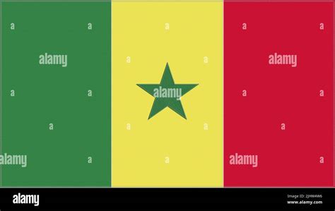 Senegal Embroidery Flag Senegalese Emblem Stitched Fabric Embroidered Coat Of Arms Country