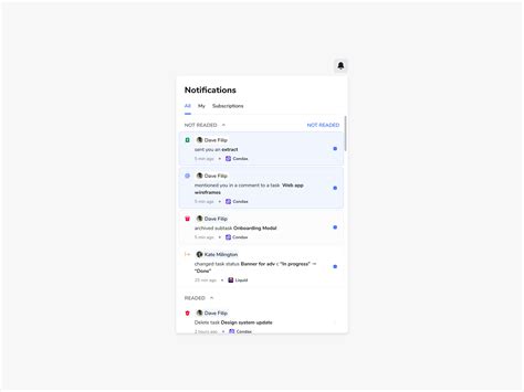 Notifications Modal Exploration By Sunfil ☀︎ On Dribbble
