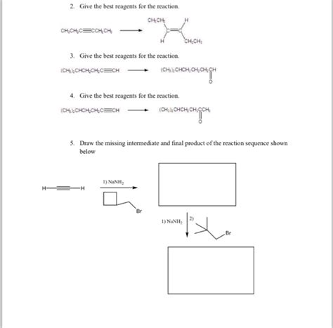Solved Give The Best Reagents For The Reaction Give The