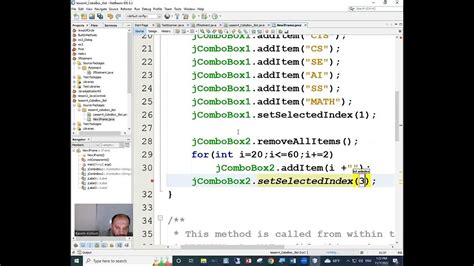 lesson3 visual programming gui components combobox jlist 1 sec4 youtube