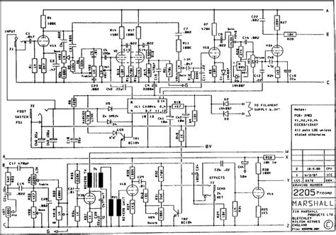 Marshall 2205 Preamp Schematic