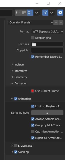Problems With Gltf Export Of Animations Since Version 31 Blender