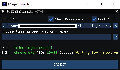 Github Mehmet Tezel Magesinjector Win Dll Injector