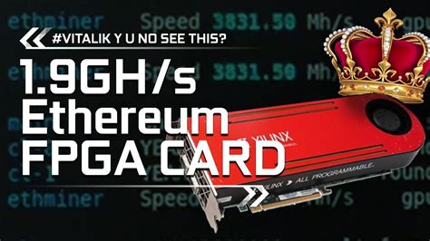 LEAKED 1 9Gh S Ethereum Mining FPGA Card Ubimust Lure Video D YouTube