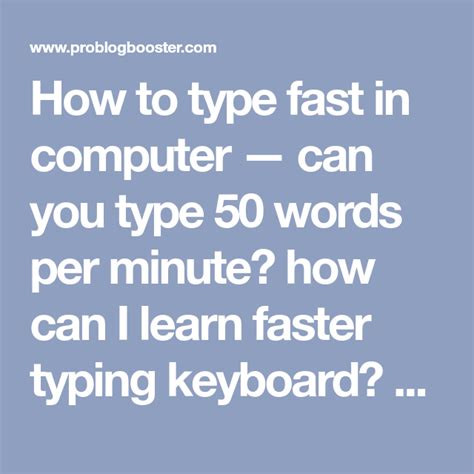How To Type Extremely Faster 5 Tips To Master The Keyboard Learn To