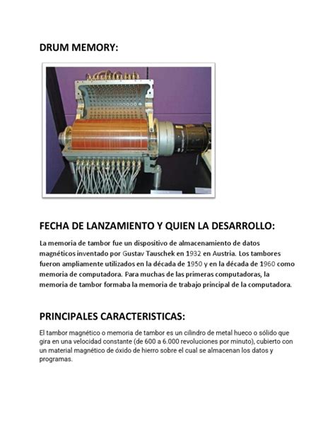 Drum Memory Pdf