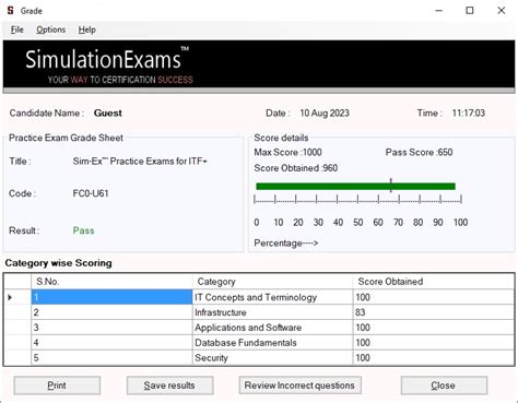 Sim Ex Practice Exams For ITF FCO U61 Download