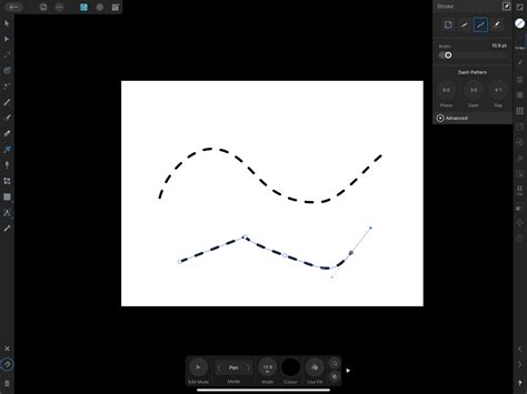 is it possible to create a dash dotted line on ipad pre v2 archive of ipad questions
