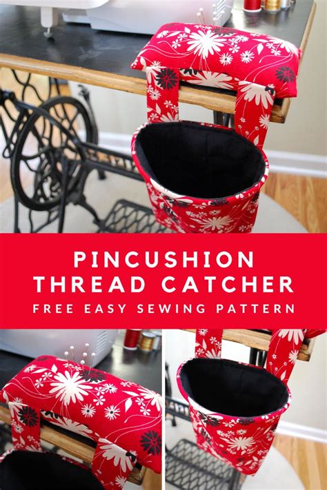 Pincushion Thread Catcher Pattern And Tutorial Thread Catcher Pattern Thread Catcher Easy