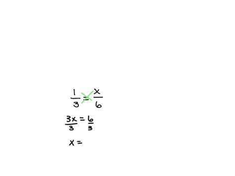 find the missing numerator 3 1 3 x 6 with solution please