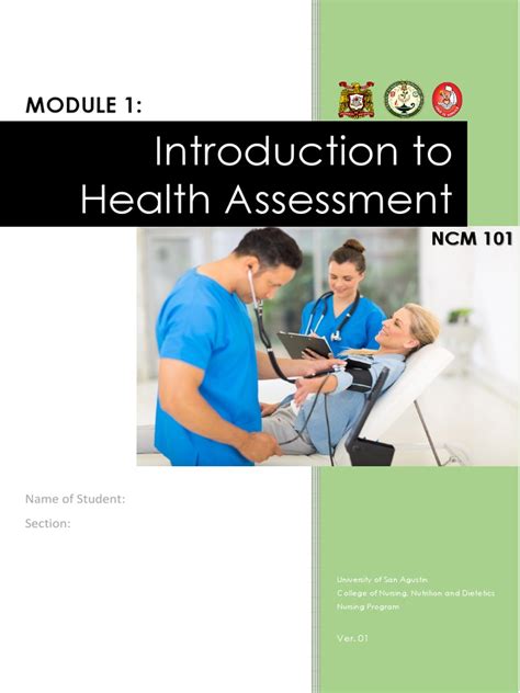 Module 1 Introduction To Health Assessment Pdf Medical Diagnosis