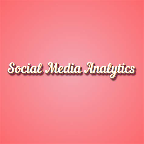 Premium Photo Social Media Analytics Text Effect Photo Image Cool