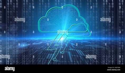 Composition Of Digital Cloud And Binary Coding Over Computer Processor