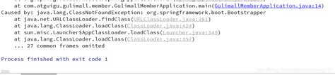 springboot报caused by java lang classnotfoundexception org