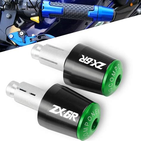 오토바이 핸들 바 그립 엔드 캡 플러그 가와사키 닌자 Zx6r Zx 6r Zx 6 R 2009 2014 2008 용 웨이트