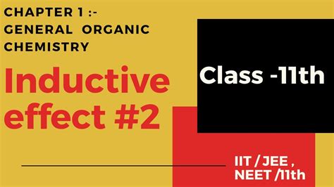 Goc General Organic Chemistry Inductive Effect Part 2 Class