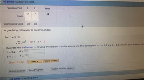 Solved A Graphing Calculator Is Recommended For The Limit