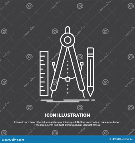 Build Design Geometry Math Tool Icon Line Vector Symbol For Ui And Ux Website Or Mobile