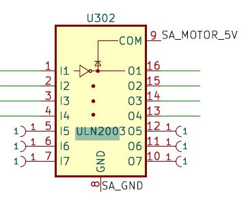 Low Side Driver For Unipolar Stepper Motor Voltage Drop Or Current Limiter Electrical