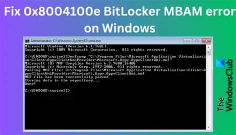 Fix 0x8004100e Bitlocker Mbam Error On Windows