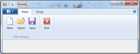 Windows Ribbon For Winforms Part 6 Tabs Groups And Helpbutton