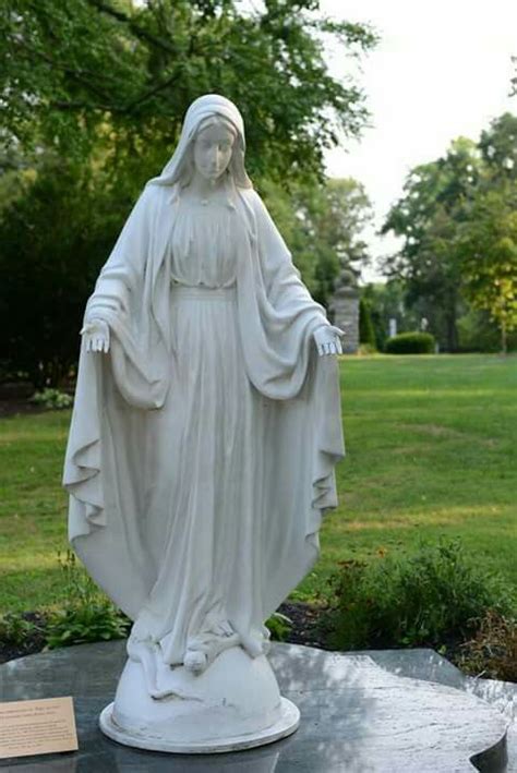 Our Lady Lourdes Cast Marble Statues Carved Religious Sacred Art