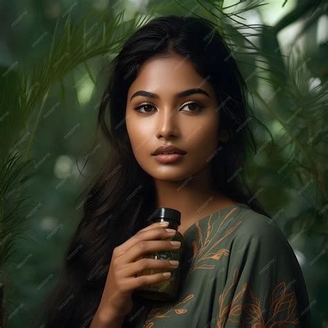 Premium Photo Bangladeshi Girl With A Skincare Product Ai Generated