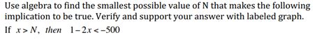 solved use algebra to find the smallest possible value of n