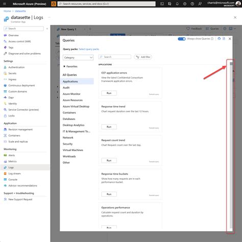 Console Logs System Logs No Longer Open Logs Query To Respective Logs Issue Microsoft