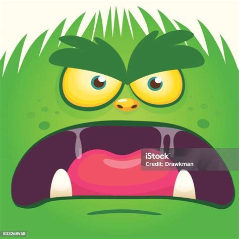 예 티 빅 풋 얼굴 만화 벡터 일러스트 레이 션의 괴물 아바타 괴짜에 대한 스톡 벡터 아트 및 기타 이미지 괴짜 귀여운