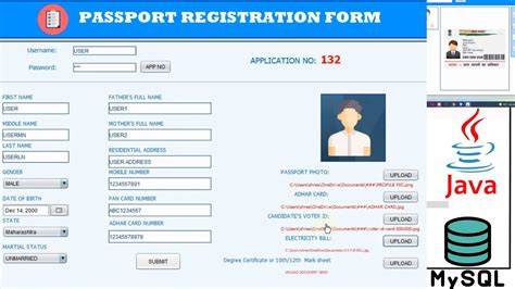 Passport Management System Project With Admin Module Using JAVA MY