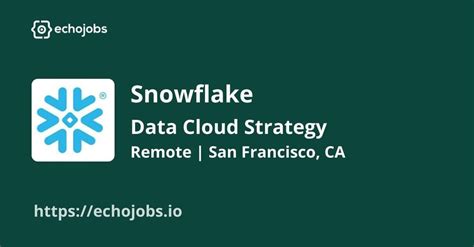 Snowflake Is Hiring Data Cloud Strategy Connectors Partners Sales Engineering [san Francisco