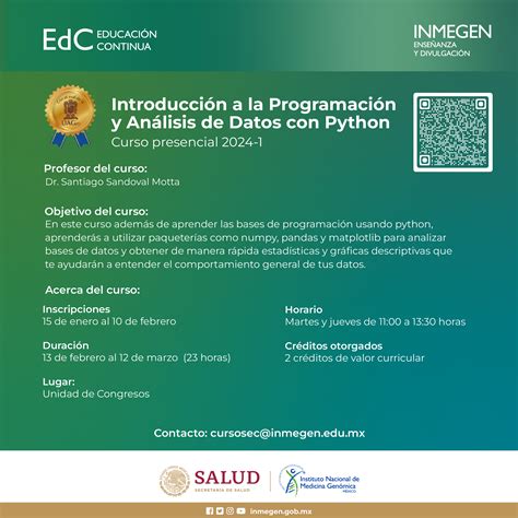 Introdución A La Programación Y Análisis De Datos Con Python Convocatum