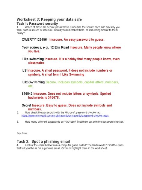 1 3 Keeping Your Data Safe Homework Pdf