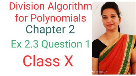 Division Algorithm Chapter 2 Ex 23 Question 1 Class X