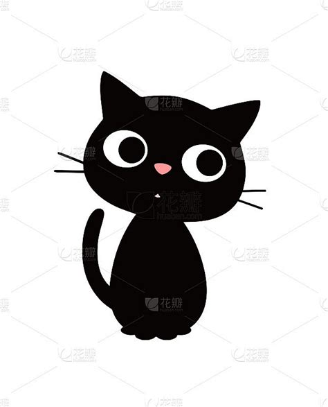 黑猫插图剪辑艺术