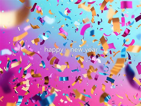 새해 복 많이 받으세요 색종이 조각으로 편집 가능한 텍스트 효과 화려한 배경 1월 배경 일러스트 및 사진 무료 다운로드 Pngtree