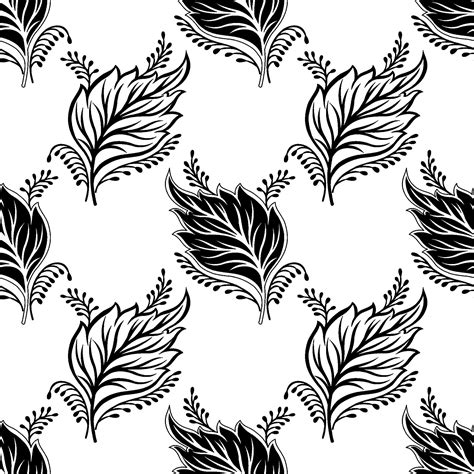 Abstract Textile Pattern Leaf Motif Design Print Pattern Textile