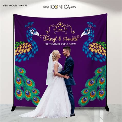 Peacock Wedding Backdrop Peacock Wedding Decor Peacock Party Etsy India