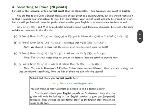 Something To Prove Points For Each Of The Chegg Com