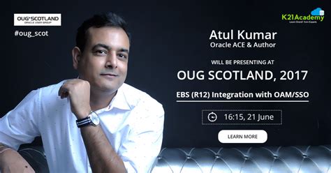 Join Me Oracle Ace And Author Atul Kumar At Oug Scotland 17