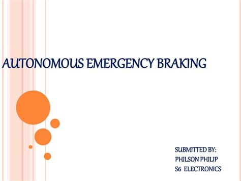 Automatic Braking System Pptx Radio Control Hobbies And Interests