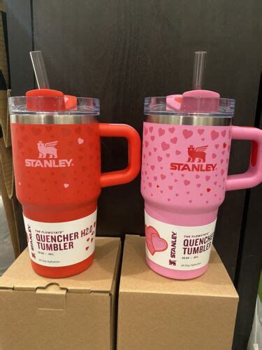 Stanley Cup Valentines Day 2025 Ruby Red And Sweet Hearts 20 Oz 2 Pack Tumblers Ebay
